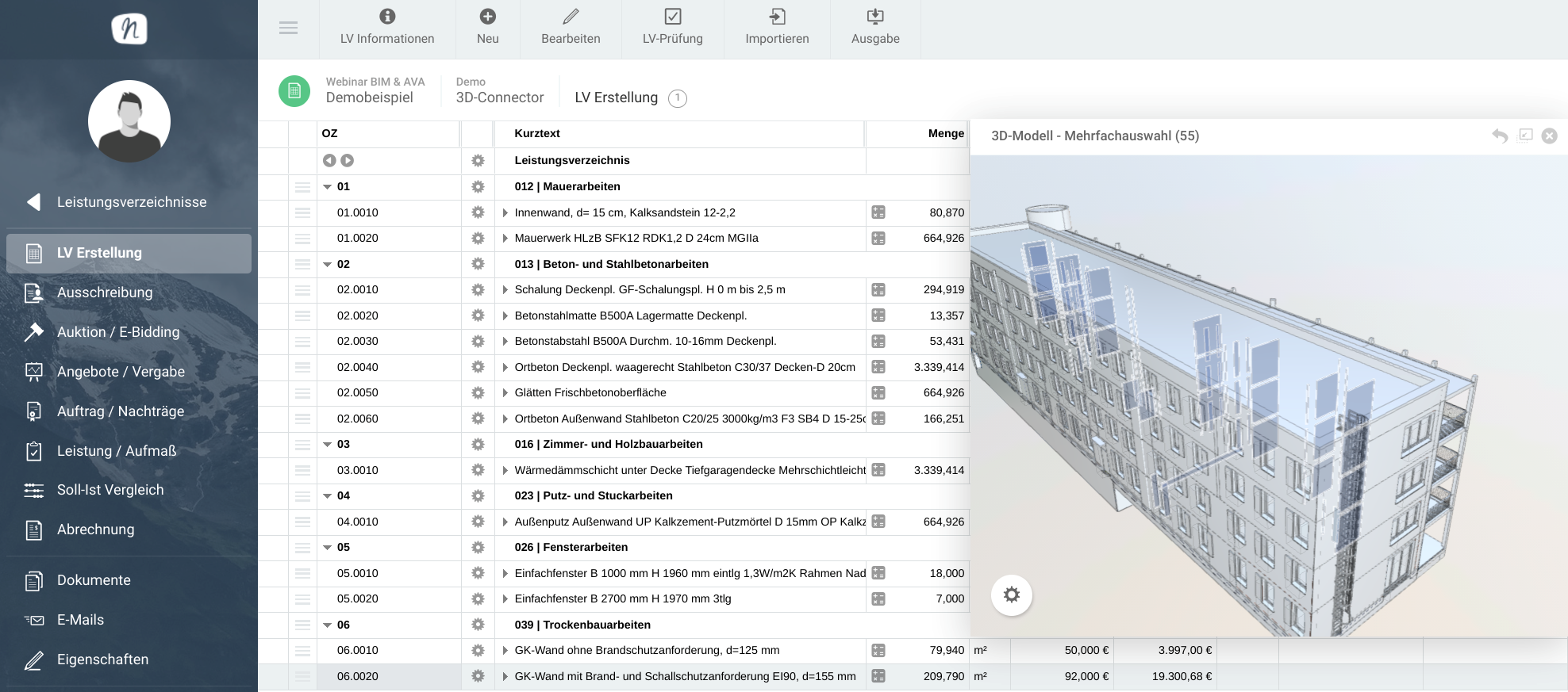 NOVA AVA mit innovativer Funktion zur Mengenermittlung - BVBS Bundesverband Software und ...